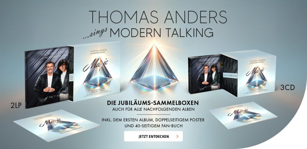 Thomas Anders "… sings Modern Talking: The 1st Album" + Single "Don`t Fly Too High" (VÖ: 07.03. ...