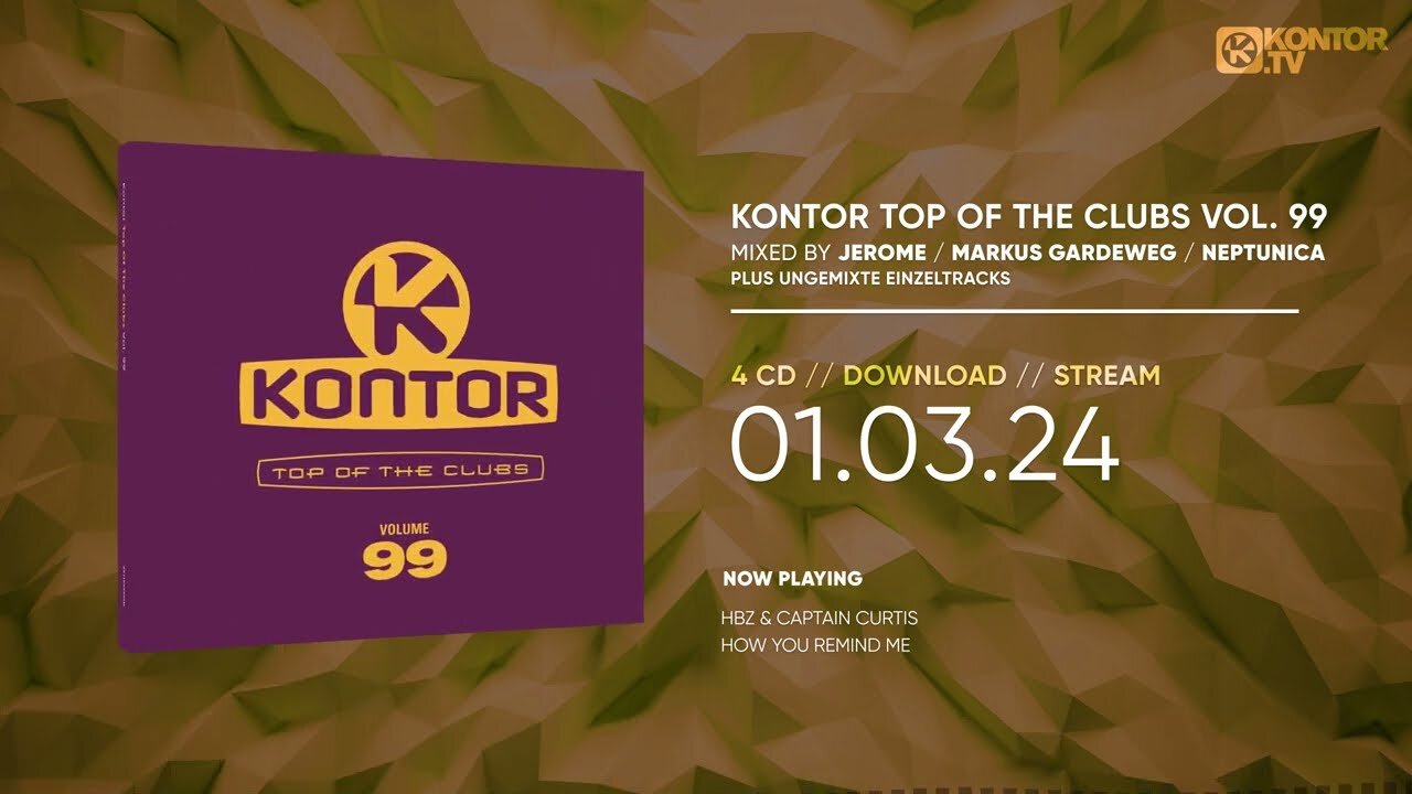 VARIOUS ARTISTS - "KONTOR TOP OF THE CLUBS VOL. 99" (Compilation) - POP-HIMMEL.de